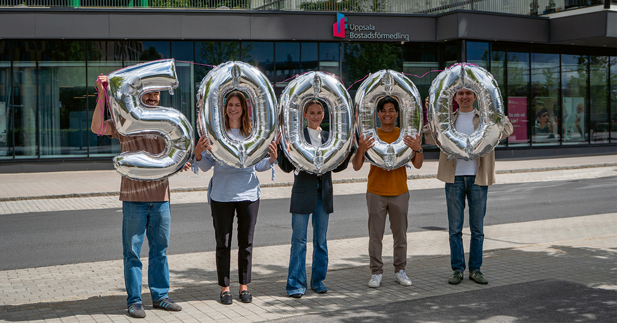 Över 50 000 har fått en bostad! | Uppsala Bostadsförmedling